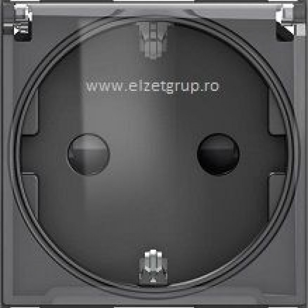 Priza cu capac Tem negru VM11BT