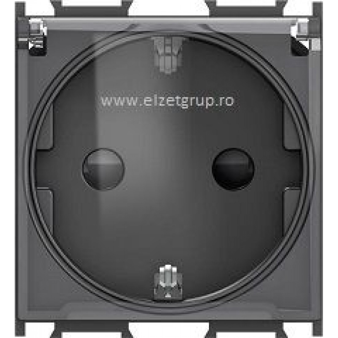 Priza cu capac Tem negru VM11BT