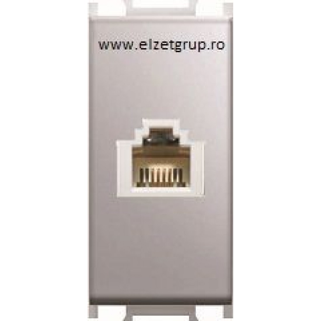 PRIZA TELEFON RJ11 TEM ARGINTIU KM36ES