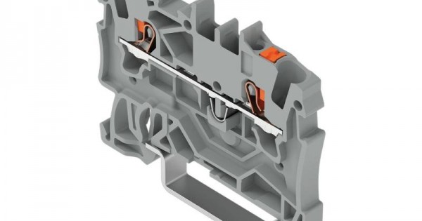 Clema Wago 2.5mm gri 2 conductori TOP JOB - 2202-1201