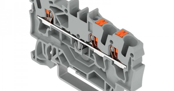 Clema Wago 2.5mm gri 3 conductori TOP JOB - 2202-1301
