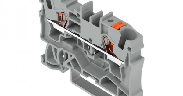 Clema Wago 4mm gri 2 conductori TOP JOB - 2204-1201